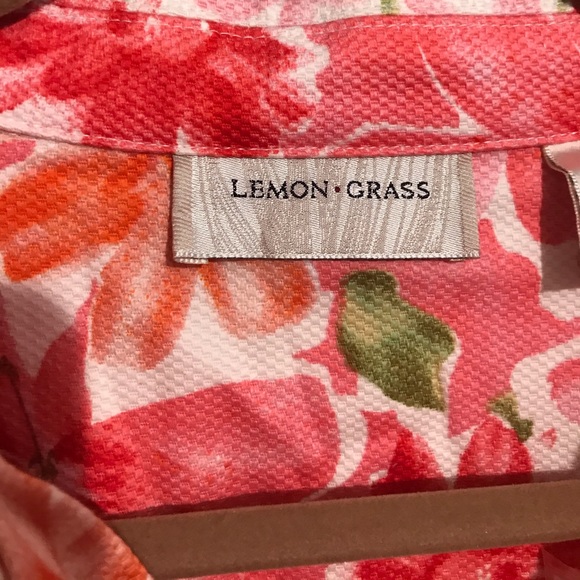 Lemon Grass | Jackets & Coats | Nwot Lemon Grass Floral Jacket | Poshmark